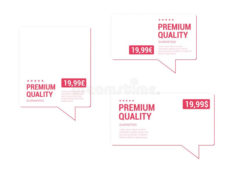 Premium Quality Price Tags stock vector. Illustration of vector - 240423675