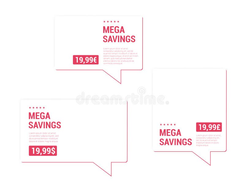Mega Savings Price Tags stock vector. Illustration of store - 240423741