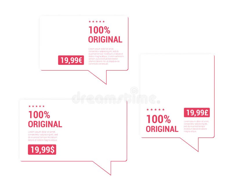 100 Original Price Tags stock vector. Illustration of advertising ...
