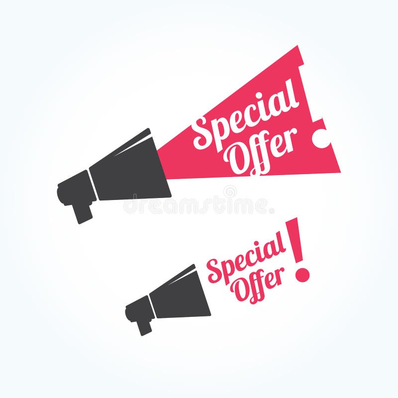 Special Offer Megaphone Icon Stock Vector - Illustration of symbol ...