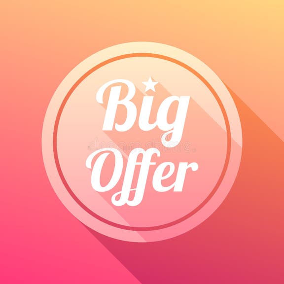 Big Offer Label stock vector. Illustration of offer - 240423949