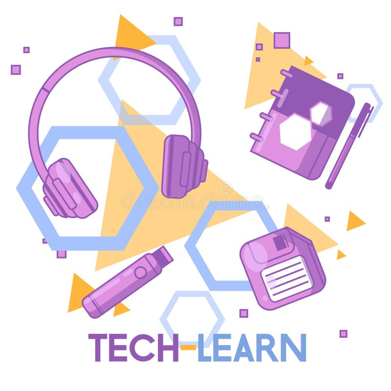 Everyday Learning Objects Icon Stock Vector - Illustration of ...