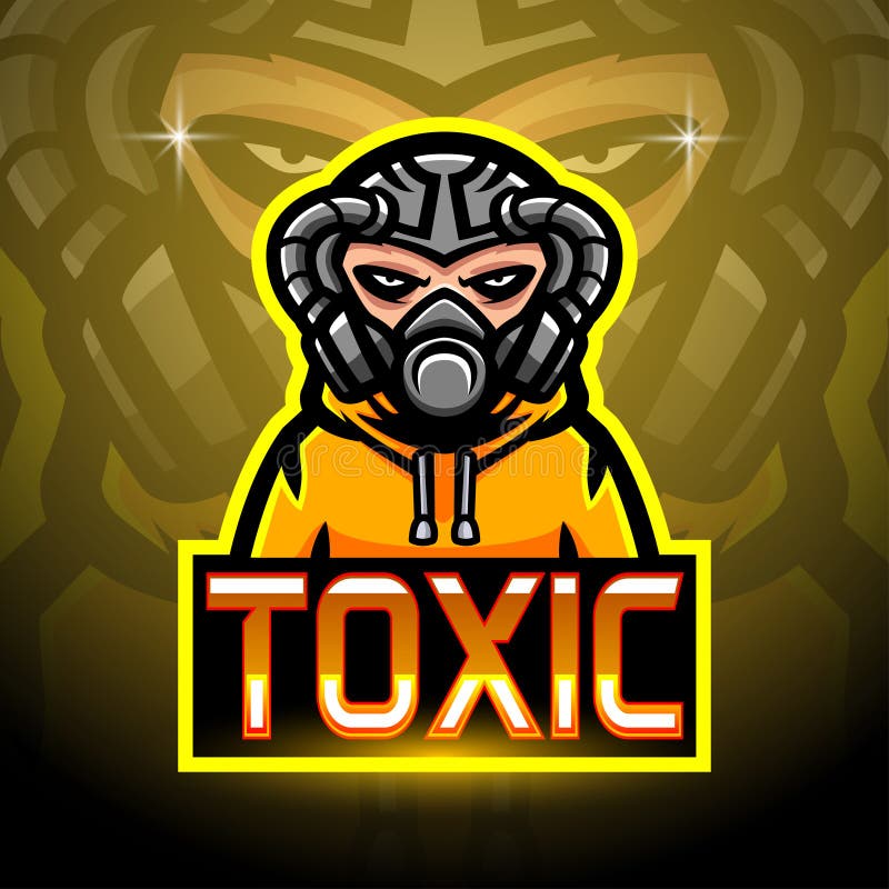 Toxic Guy Mascot Sport Esport Logo Design Stock Vector - Illustration ...