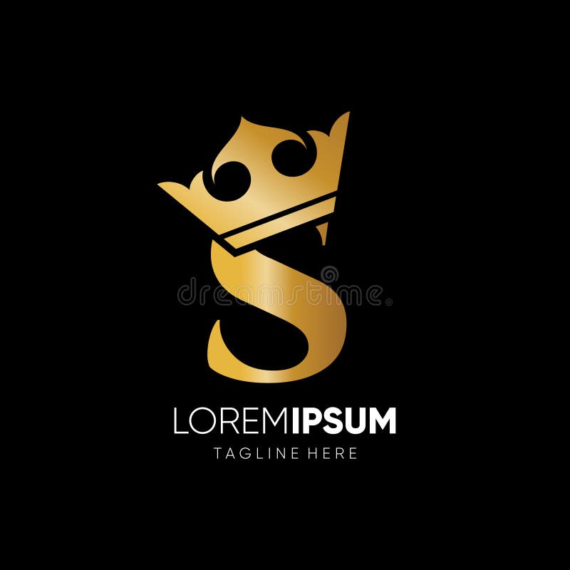Letter S Crown Logo Design Vector Icon Graphic Stock Vector ...
