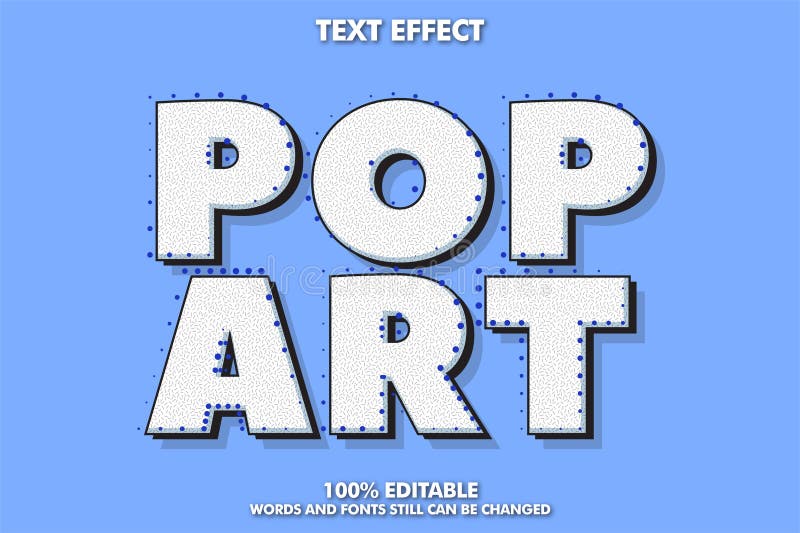 Fancy Pop Art Typography Template Stock Vector - Illustration of symbol ...