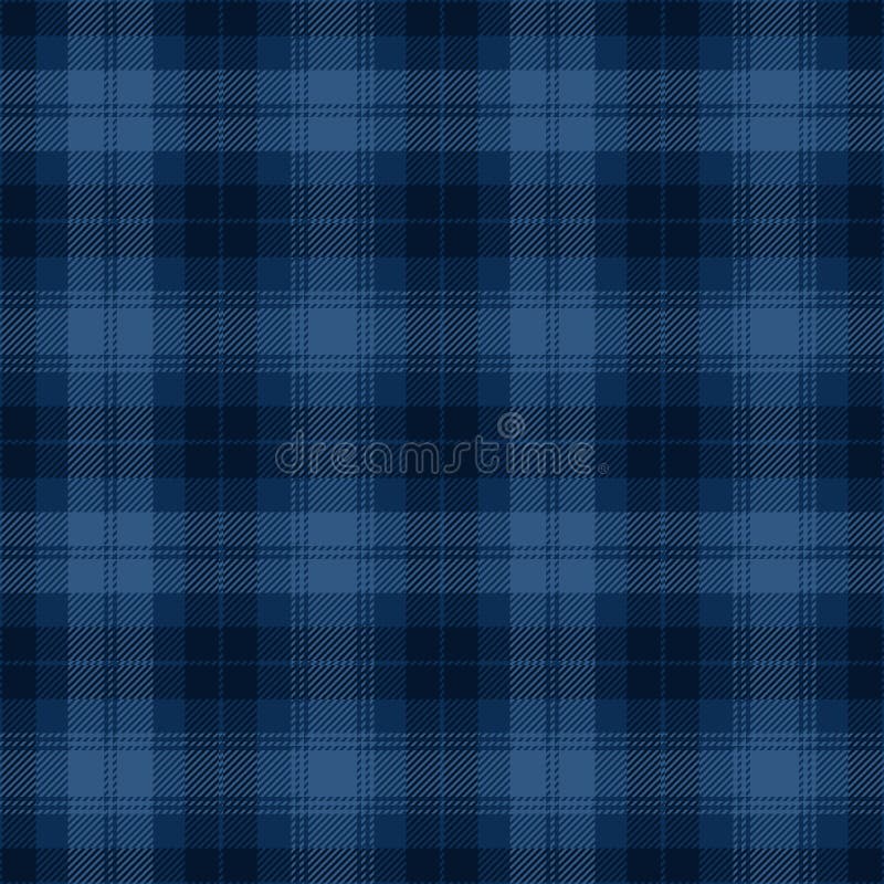 Dark Blue Tartan Plaid. Scottish Pattern Fabric Swatch Close-up. Stock ...