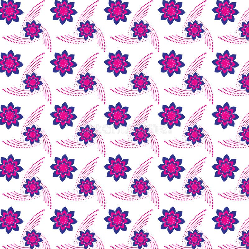 Floral Magenta Seamless Pattern Stock Vector - Illustration of home ...
