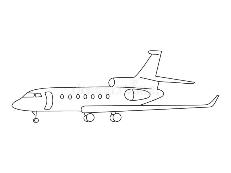 Private Jet Sketch