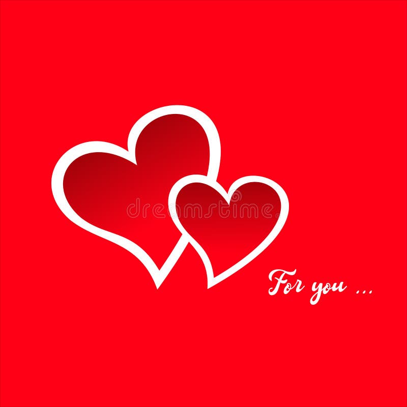 Symbol of Two Hearts that Love Each Other. always Forever Inseparable ...