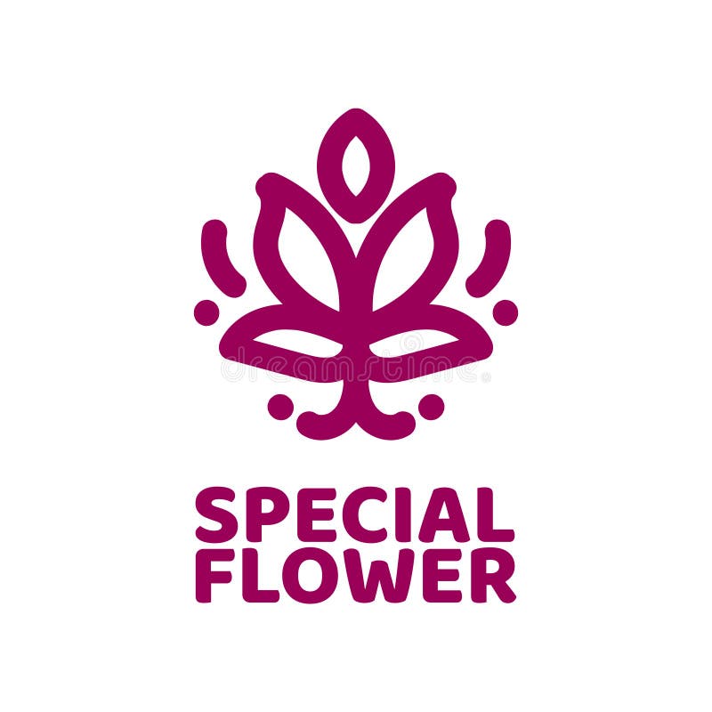 Special Flower Nature Logo Concept Design Illustration Stock Vector ...
