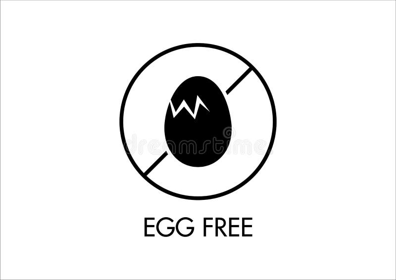 Egg free icon. stock vector. Illustration of natural - 241567093