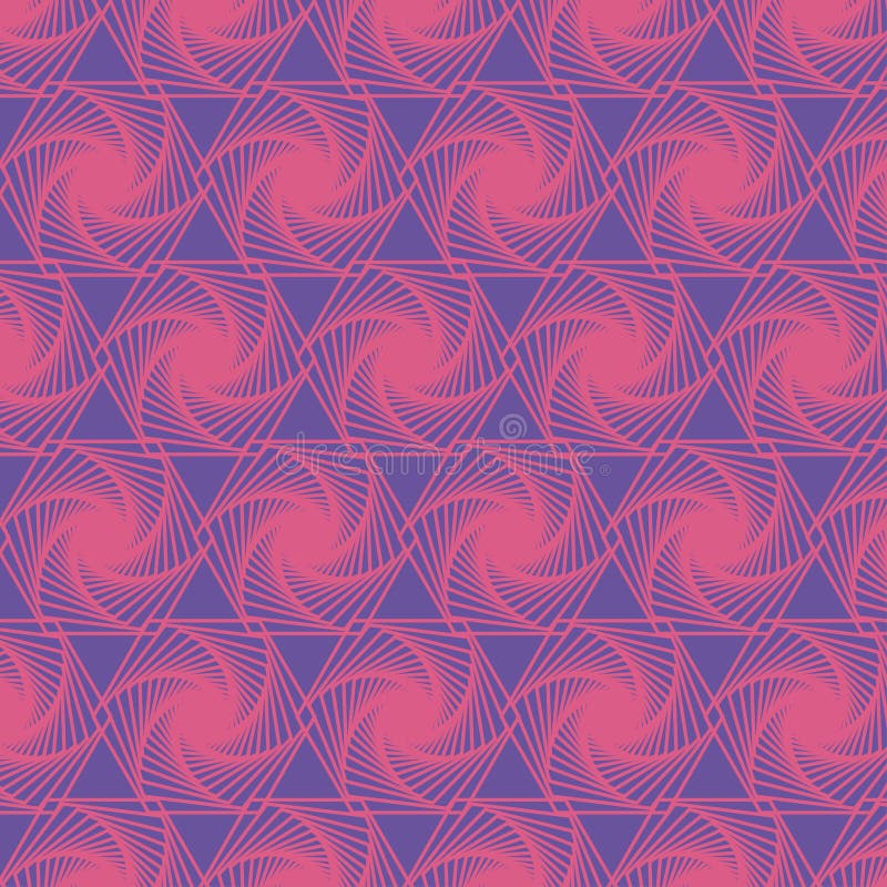 Abstract Geometric Optical Illusion Ornamental Seamless Background with ...