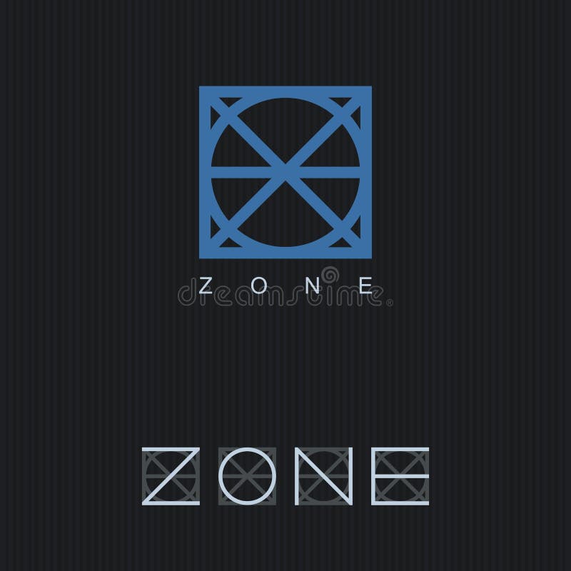 Blue Zone Logo - Vector stock illustration. Illustration of limit ...