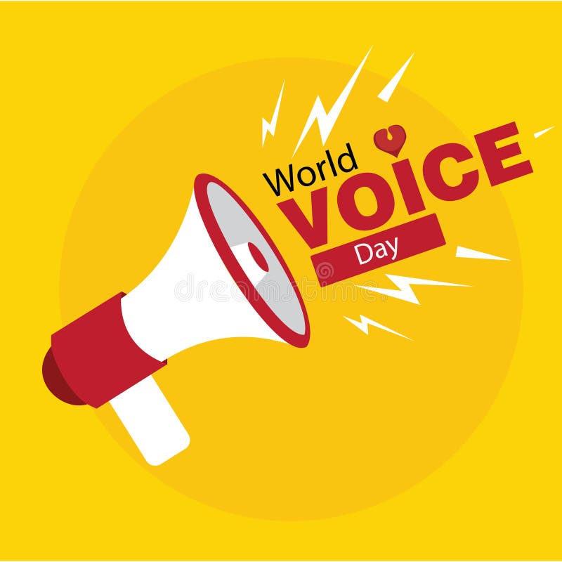 Vector Graphic of World Voice Day Stock Vector - Illustration of ...
