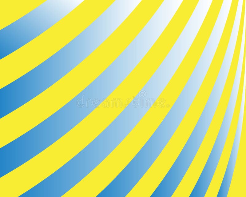 Yellow Blue Alternating Curve Line Background Vector. Stock Vector ...
