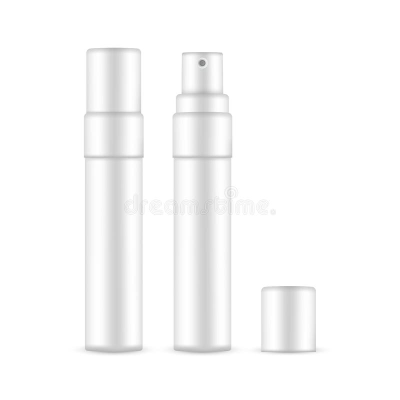 Perfume Atomizer Opened and Closed, Spray Bottle Mockup Stock Vector ...