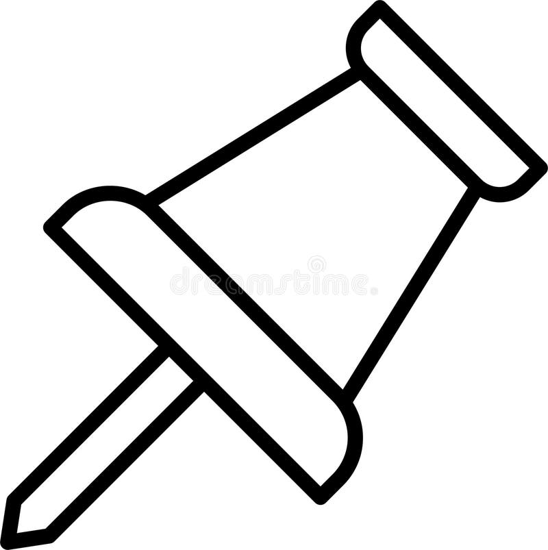 Pin Folder Icon stock vector. Illustration of folder - 241829390