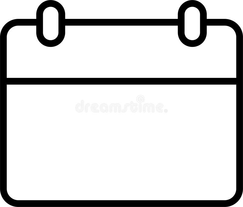 Calendar Folder Icon stock vector. Illustration of material - 241829420