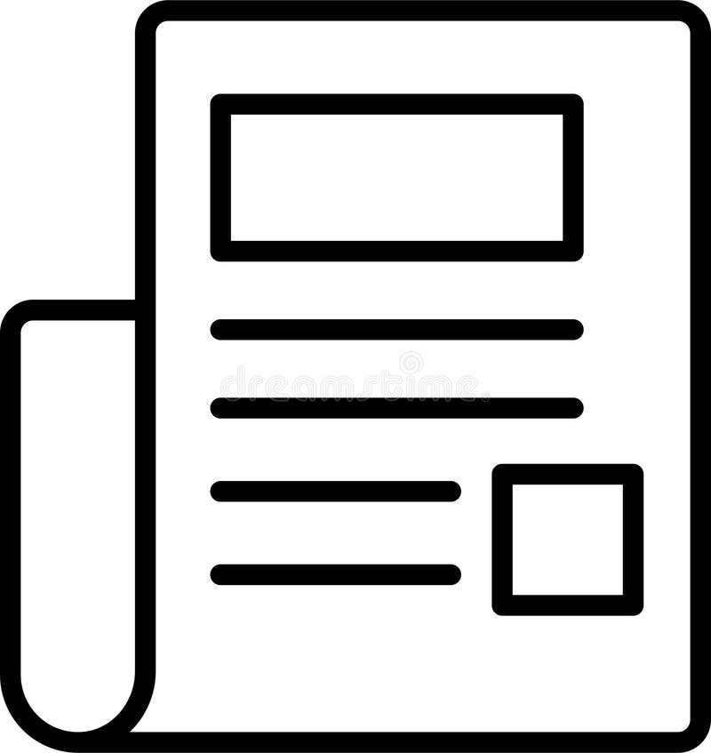 Business Document Icon stock vector. Illustration of icon - 241829424