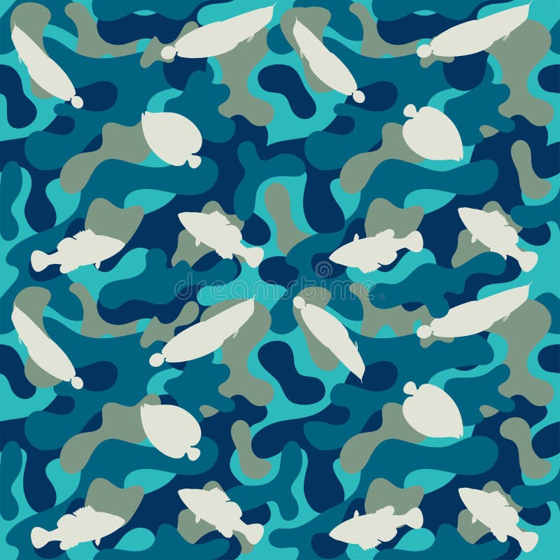 Military Camouflage Naval Ocean Camo Pattern Stock Vector ...