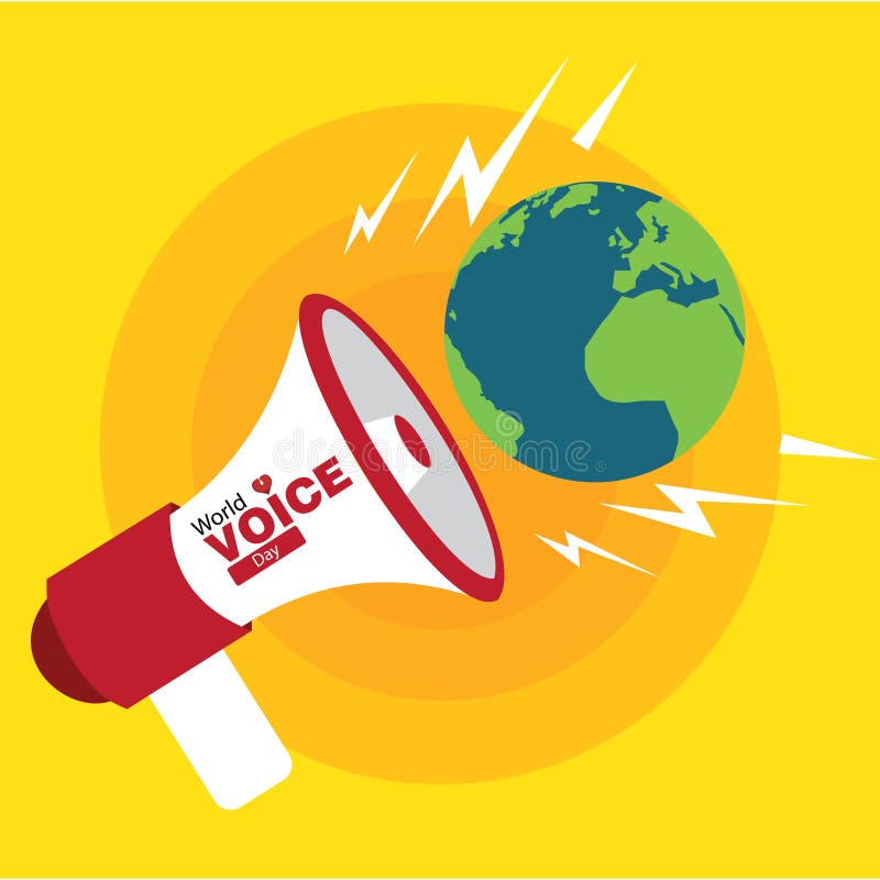Vector Graphic of World Voice Day Good for World Voice Day Stock Vector ...