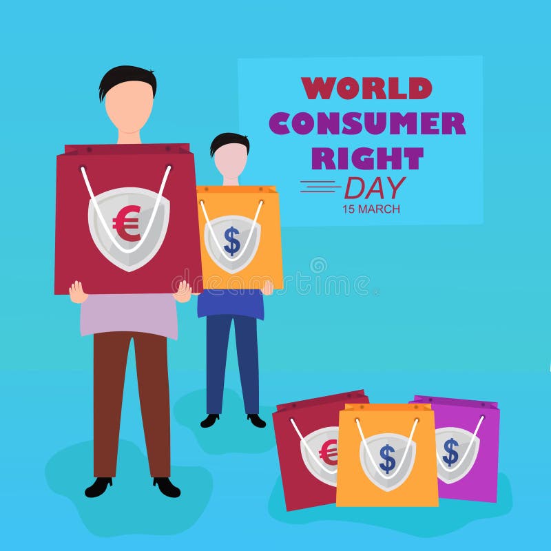 Illustration of a Character Holding a Tag for National Customer Day ...