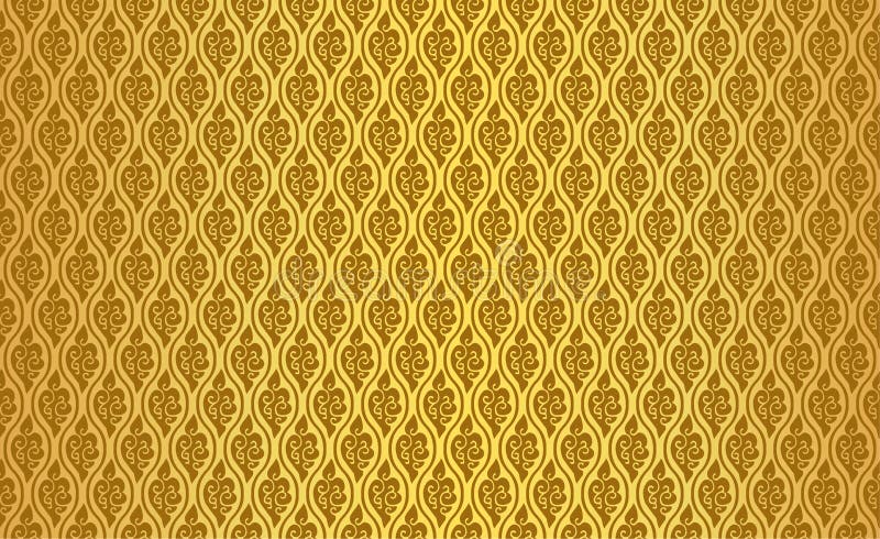 Gold Tachiwaki Japanese Decorative Rising Steam Pattern Stock Vector ...