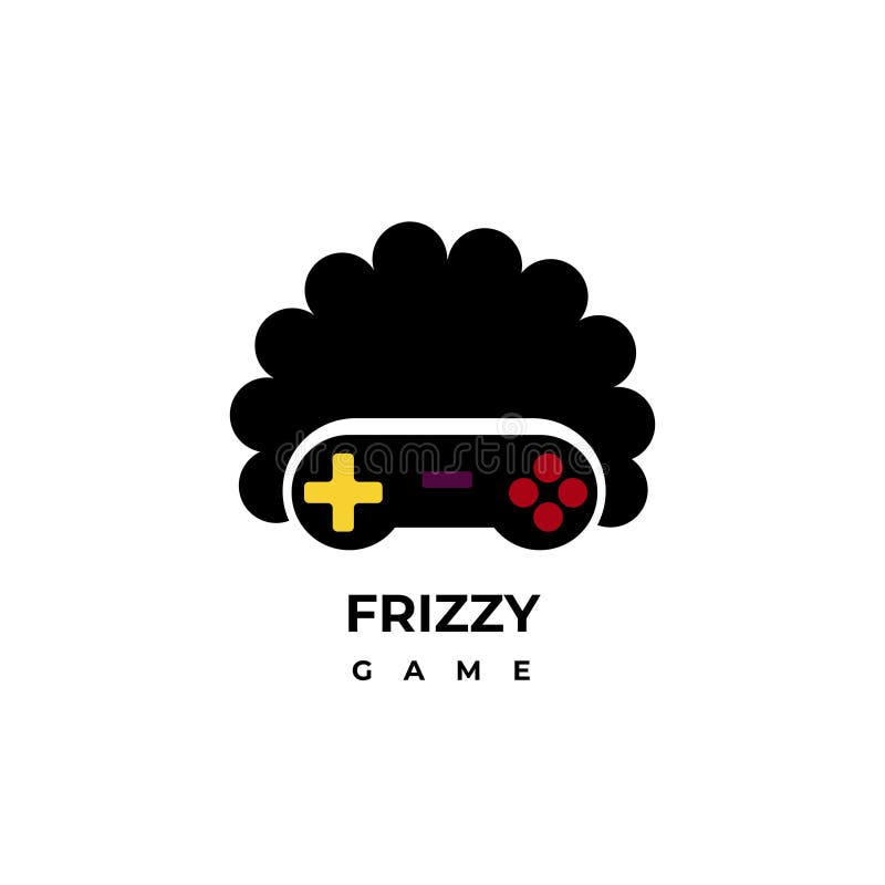 Frizzy logo game stock illustration. Illustration of beauty - 242185217