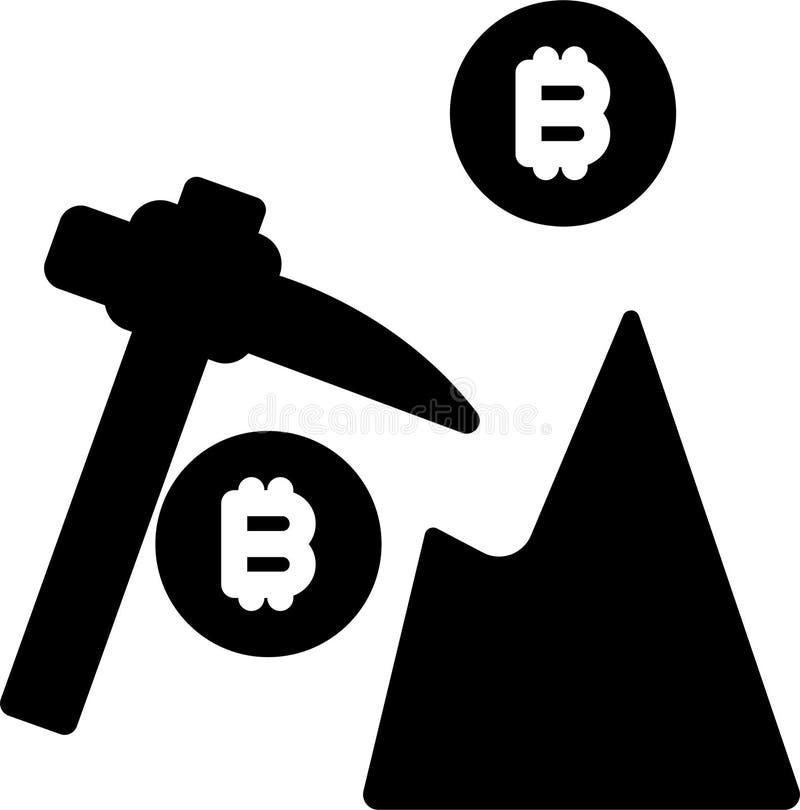 Mining Icon editorial image. Illustration of crypto - 242270850