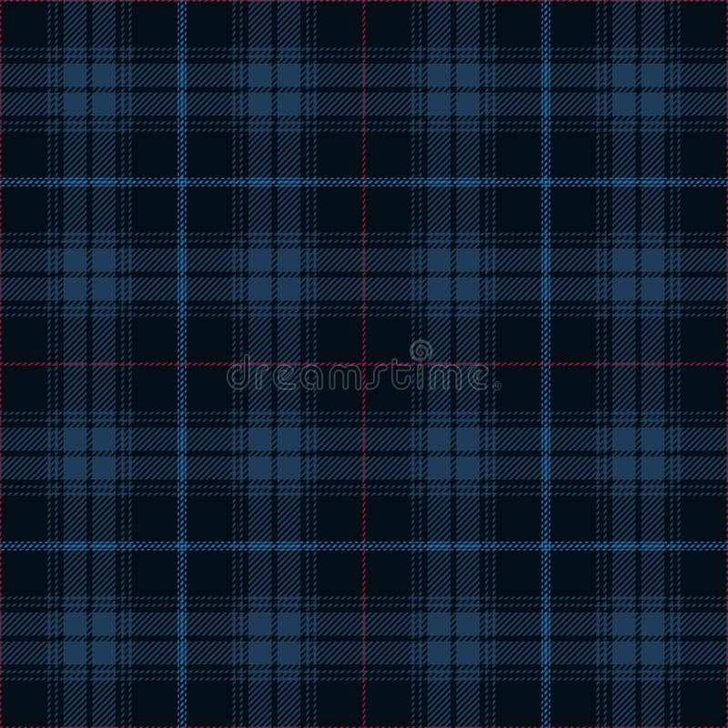 Blue, Red and Black Tartan Plaid. Scottish Pattern Fabric Swatch Close ...