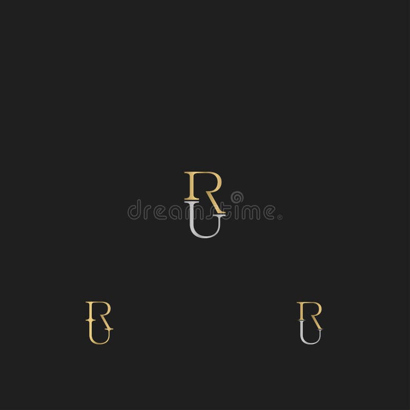 Alphabet Initials Logo UR, RU, U and R Stock Vector - Illustration of ...