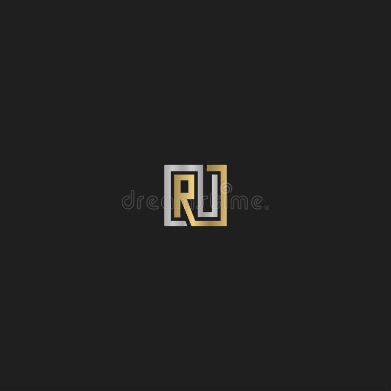 Alphabet Initials Logo UR, RU, U and R Stock Vector - Illustration of ...