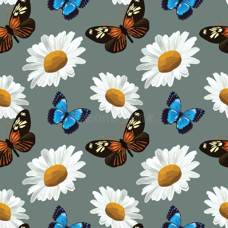 Cute Florals Seamless Design Stock Vector - Illustration of background ...