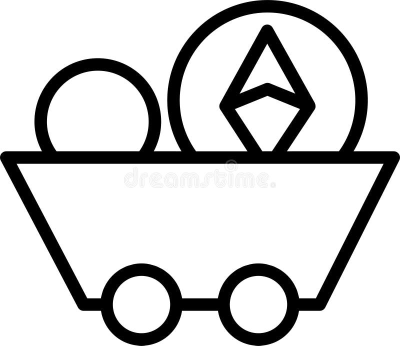 Mining Icon stock vector. Illustration of energy, vector - 242270849