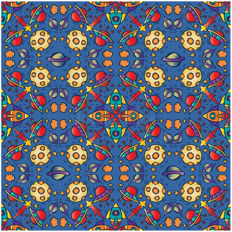 Rocket Mandala Stock Illustrations – 86 Rocket Mandala Stock ...