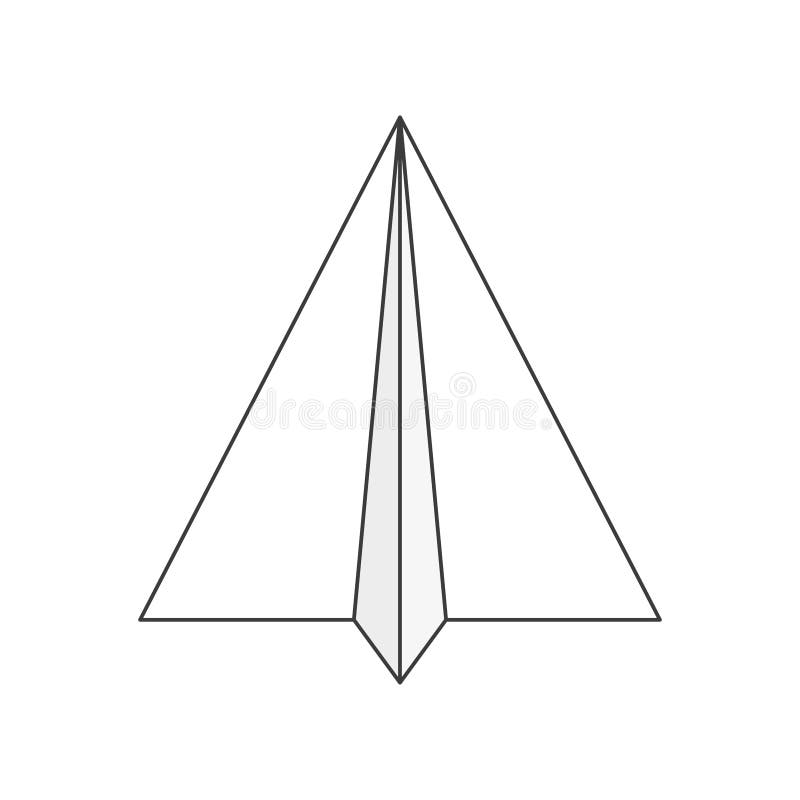 Paper Airplane Continuous One Line Drawing. Sending Message Linear Fold ...