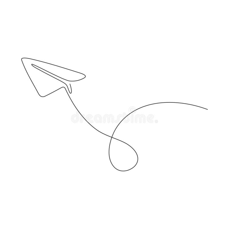 One Line Drawing Plane Stock Illustrations – 3,288 One Line Drawing ...