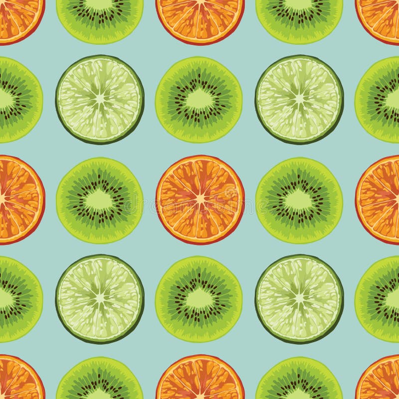 Fruits Drawing Seamless Background Stock Vector - Illustration of ...