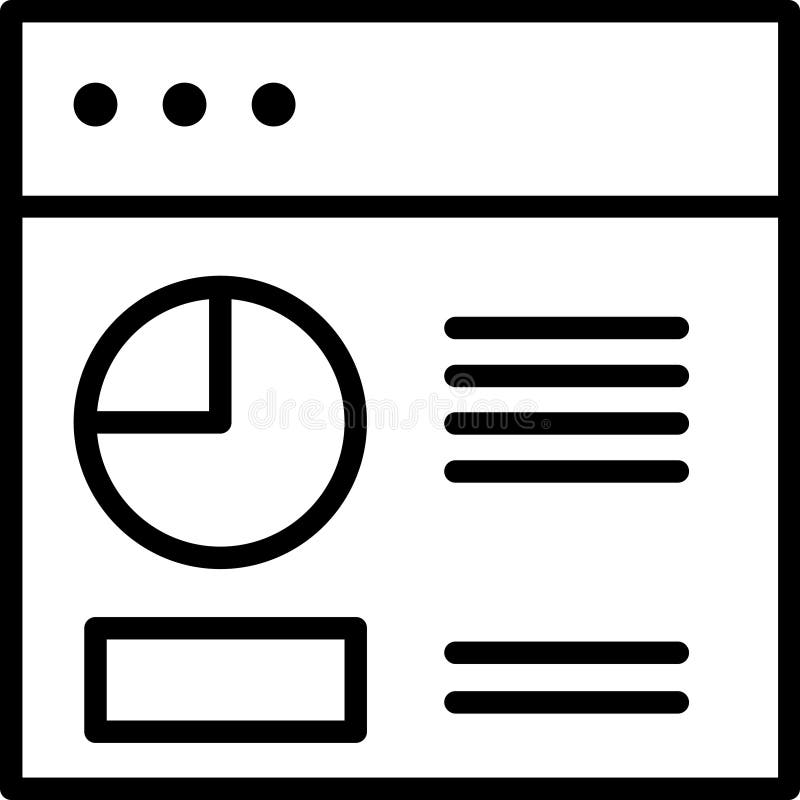 Chart Icon stock vector. Illustration of print, identification - 242665572