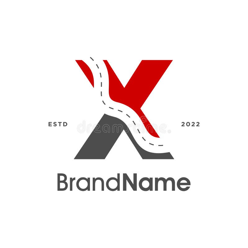 Modern Initial X Pathway Logo Stock Vector - Illustration of isolated ...