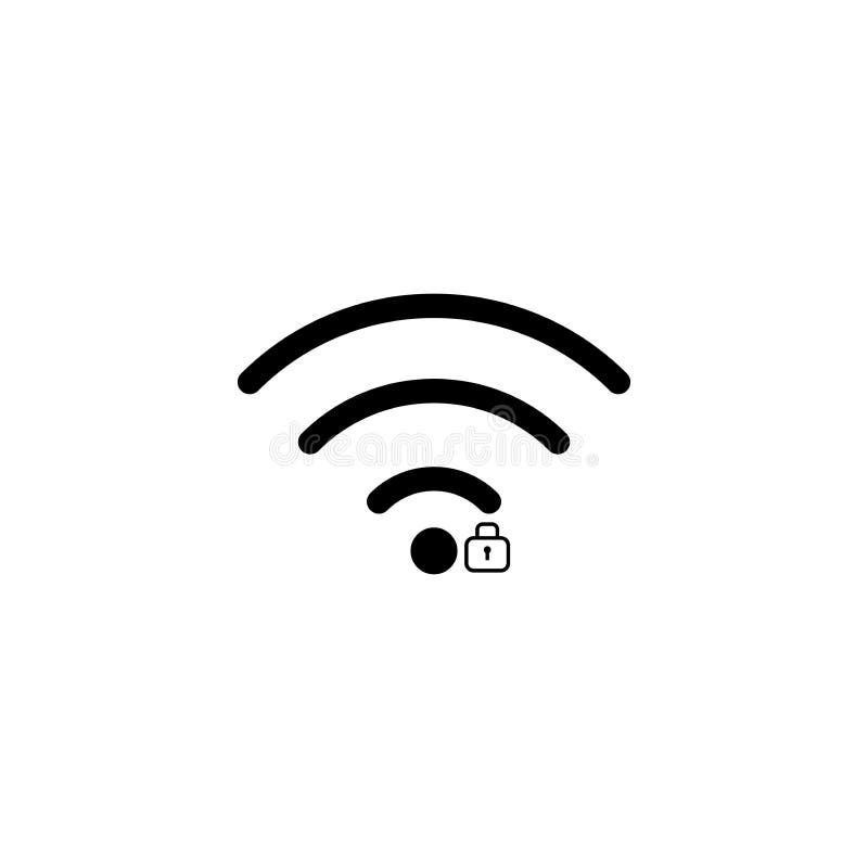 Wifi Icon Simple Design stock illustration. Illustration of hotspot ...