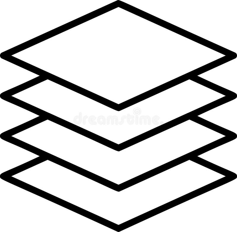 Layer Icon stock vector. Illustration of business, symbol - 242848515