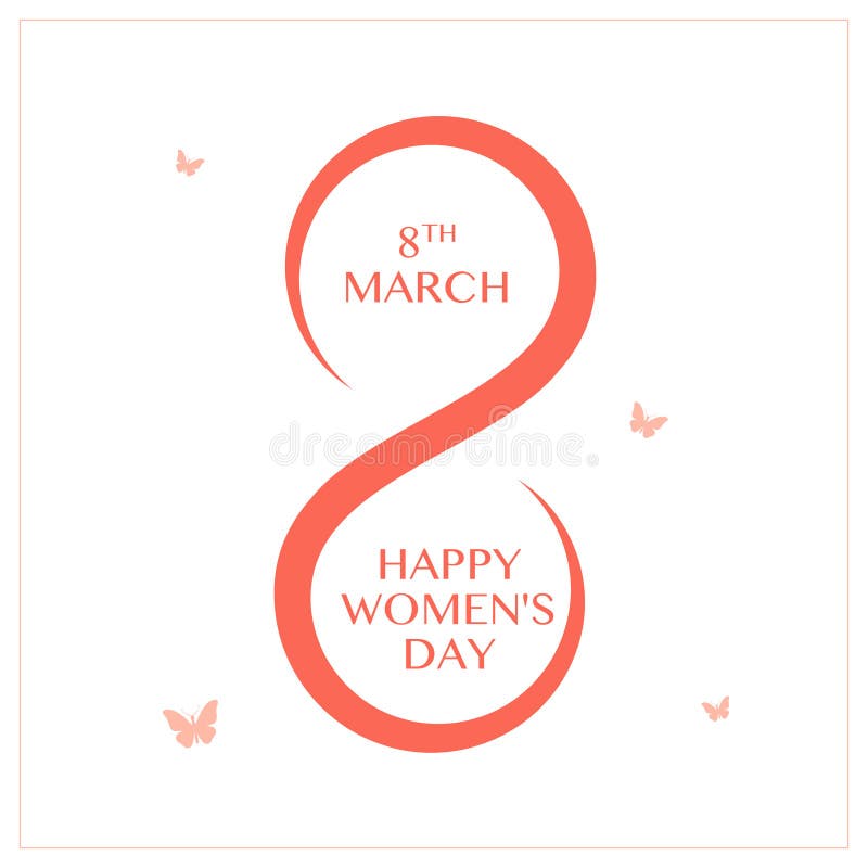 International Women S Day on March 8th Logo Typography Stock Vector ...