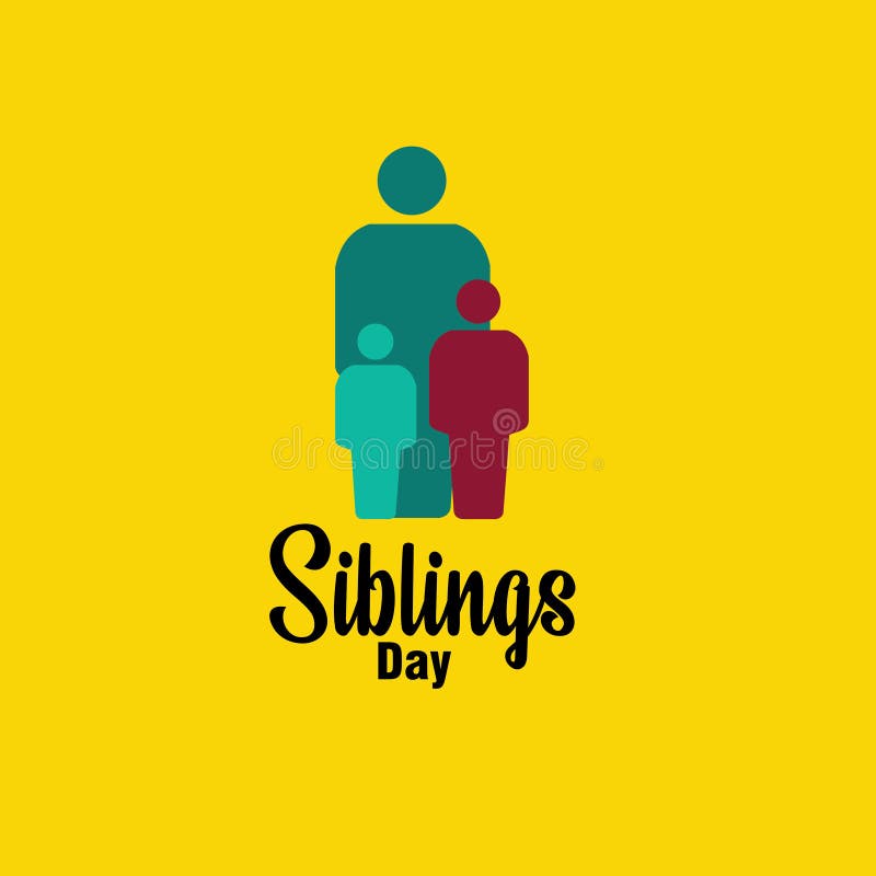 Vector Siblings Day stock vector. Illustration of happiness - 242956668