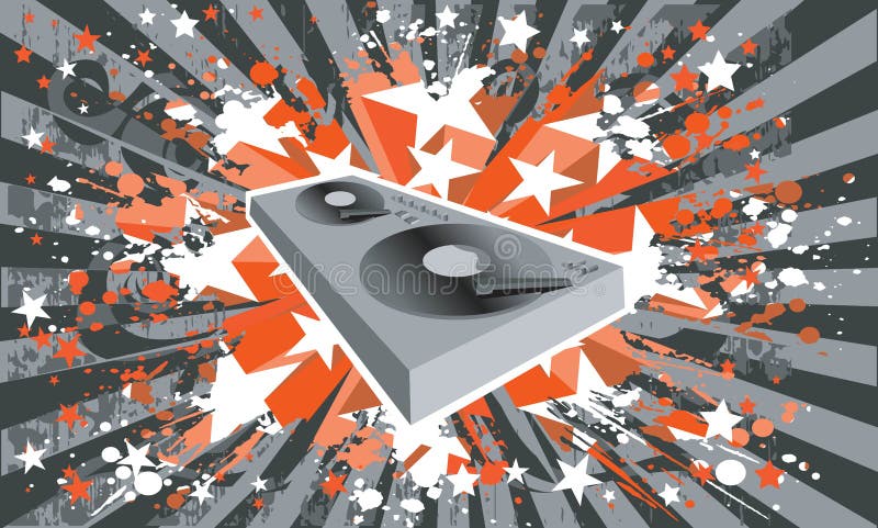 Disk Illustration in Grunge Style Stock Vector - Illustration of ...