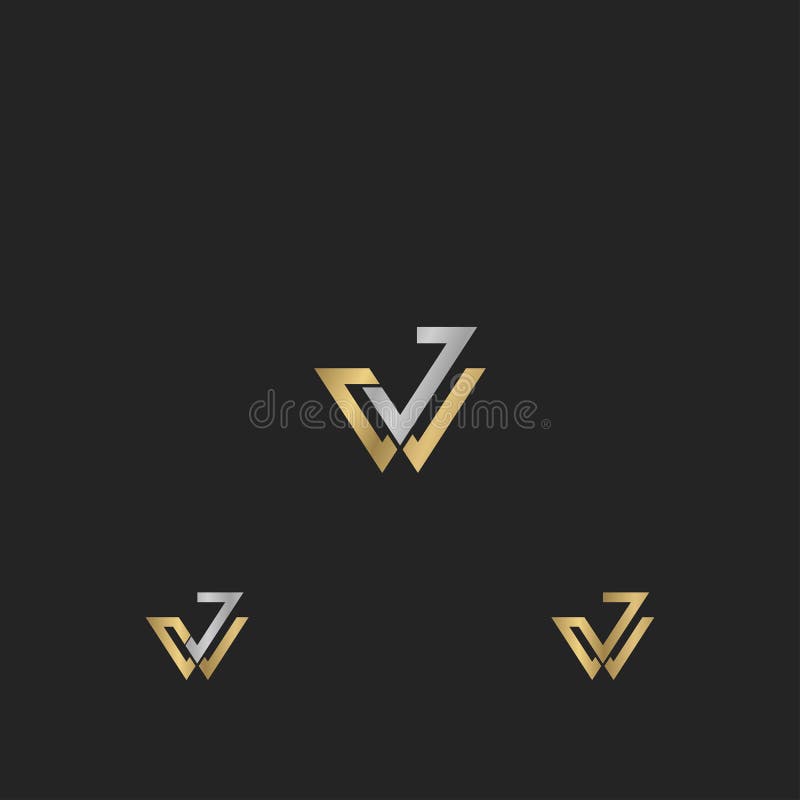 Alphabet Initials Logo JW, WJ, J and W Stock Vector - Illustration of ...