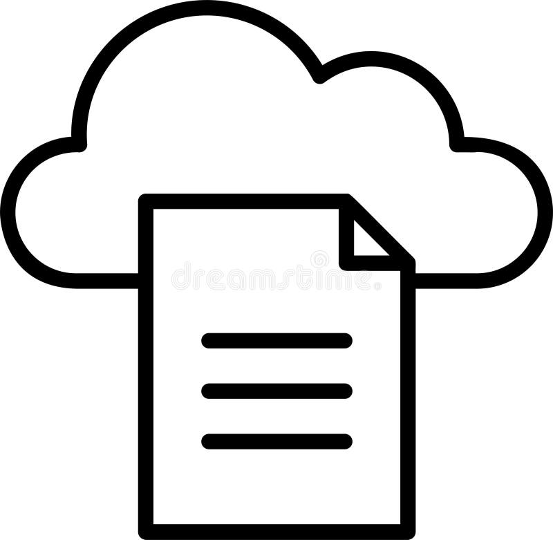 Cloud File Upload Icon stock vector. Illustration of storage - 120275002