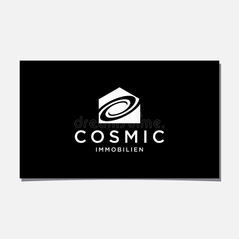 Cosmic house logo stock vector. Illustration of planet - 243015880