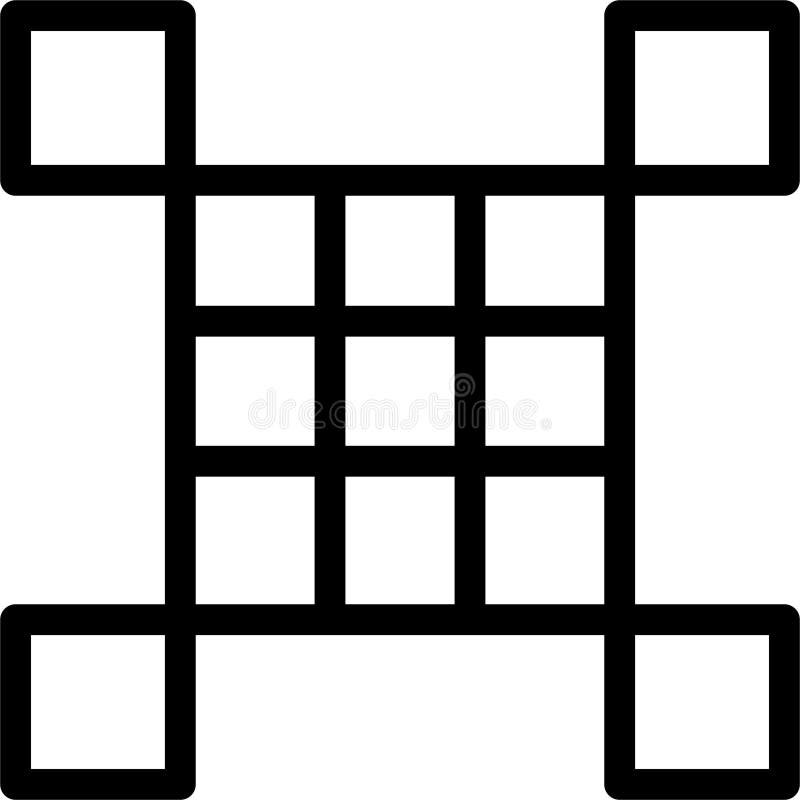Grid Icon stock vector. Illustration of idea, logic - 243045014