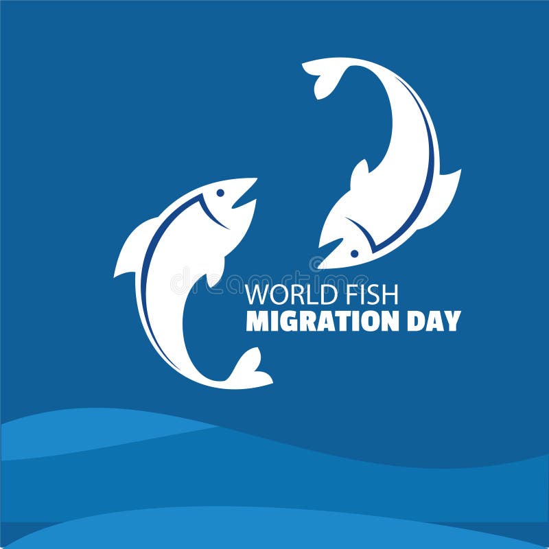 Vector World Fish Migration Day. Templates for Backgrounds Stock Vector ...